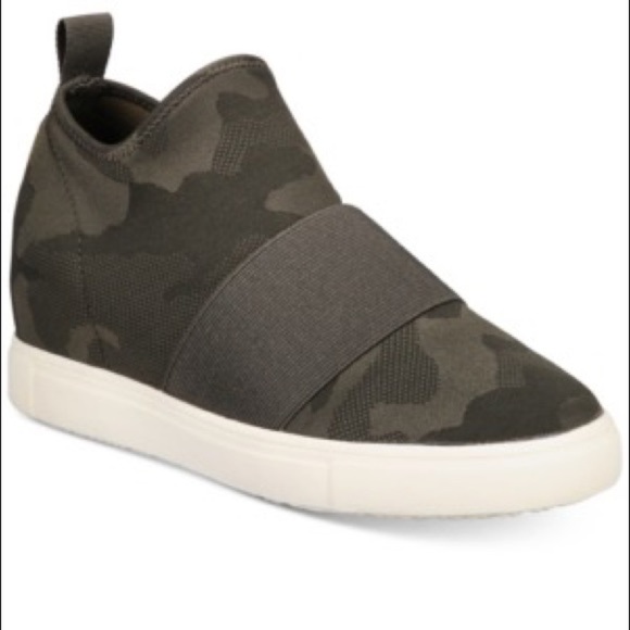 Material Girl | Shoes | Material Girl Quila Sock Wedge Camo Sneakers ...